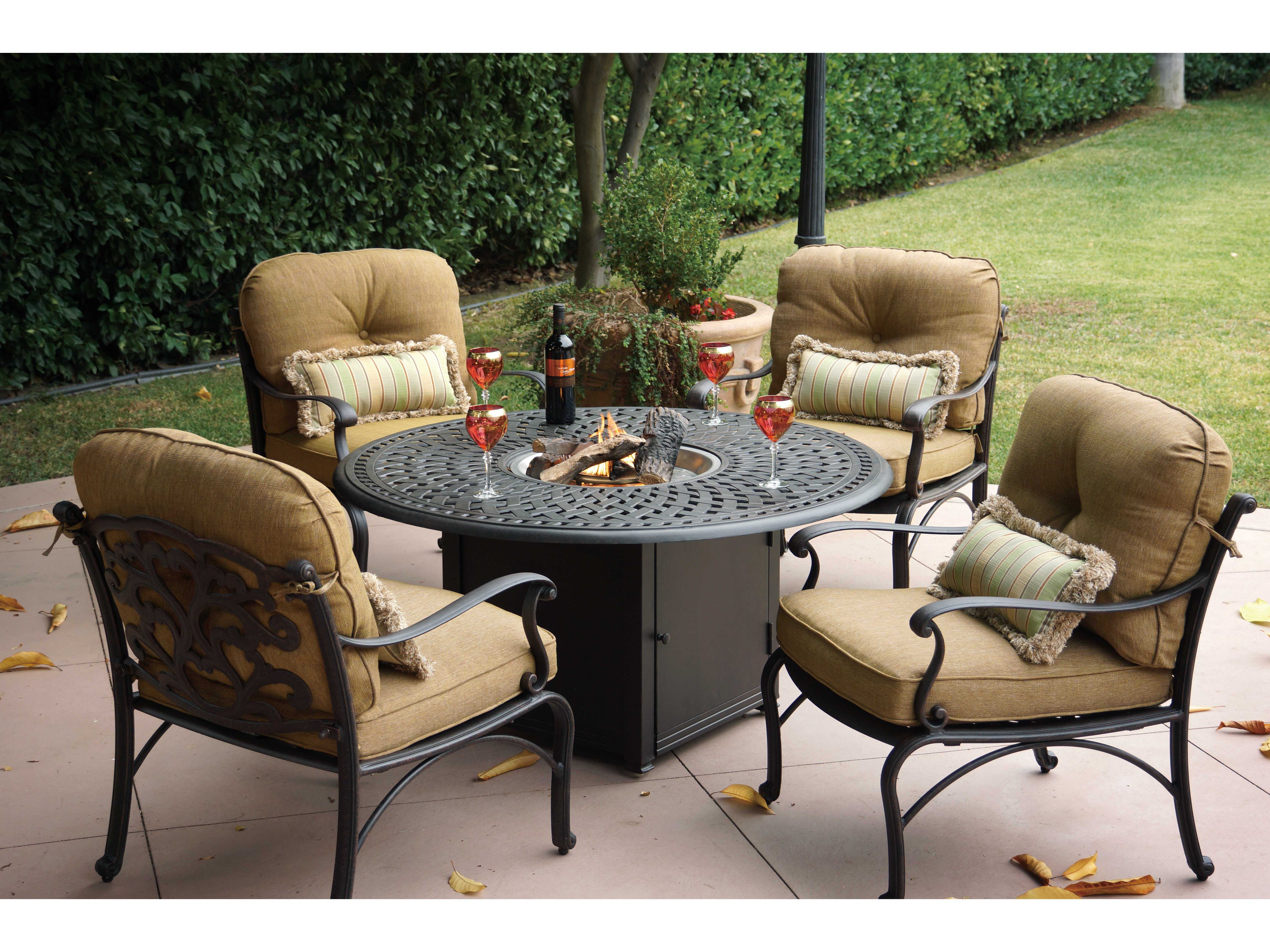 Darlee Outdoor Living Series 60 Cast Aluminum 60 Round Propane Fire Pit Darlee Outdoor Living Series 60 Cast Aluminum 60 Round Propane Fire Pit