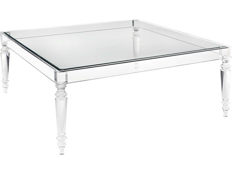Square lucite coffee table store