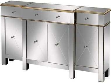 Silver Buffet Tables with Sideboards: Black and Silver Buffet Tables