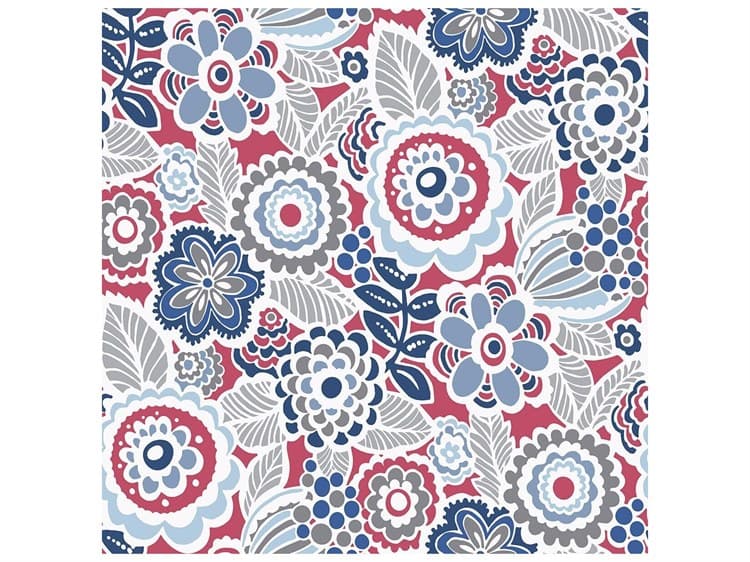 Brewster Home Fashions A-street Prints Lucy Red Floral Wallpaper ...