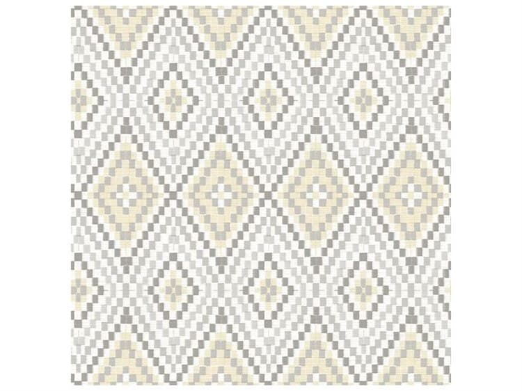 Brewster Home Fashions Chesapeake Ganado Beige Geometric Ikat Wallpaper ...