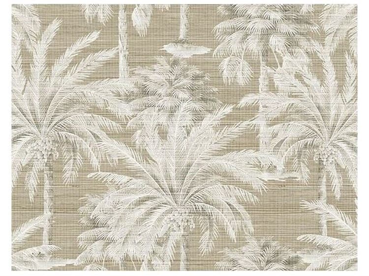 Brewster Home Fashions Kenneth James Dream Of Palm Trees Brown Texture ...