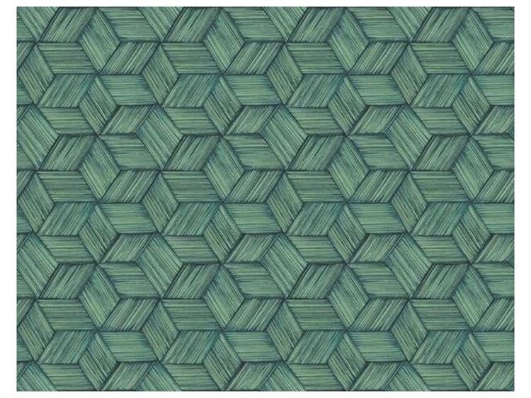 Brewster Home Fashions Kenneth James Intertwined Dark Green Geometric ...