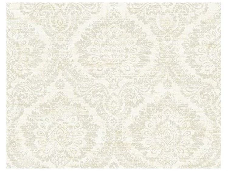 Brewster Home Fashions Kenneth James Kauai Taupe Damask Wallpaper ...