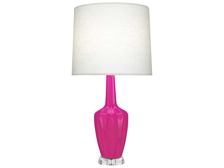 Robert Abbey Emma Razzle Rose Glazed Pink Buffet Lamp | RBARZ3T