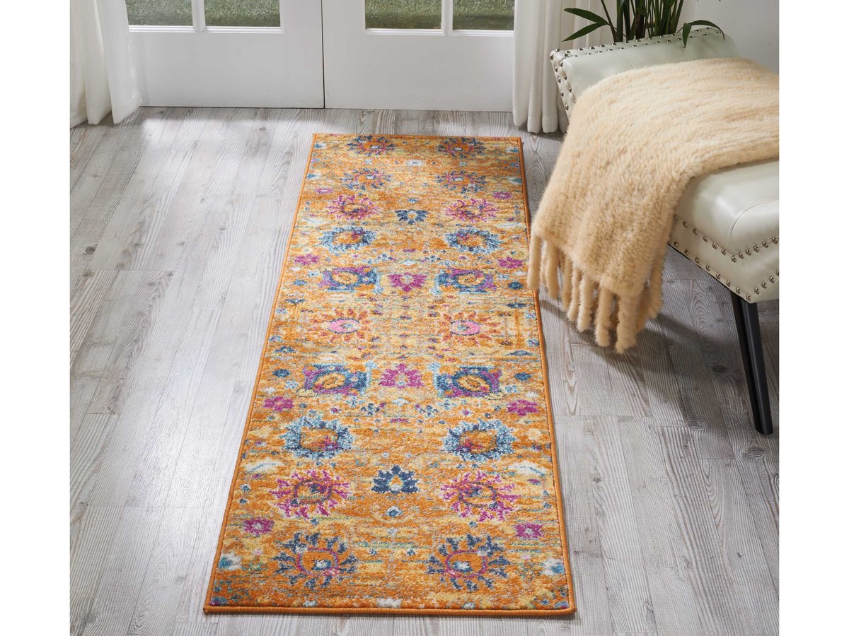 Nourison Passion Floral Runner Area Rug | PSN01-SUN_-RUN | TopModern