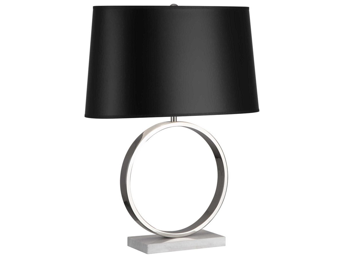 Robert Abbey Logan Polished Nickel Table Lamp | 2791B | TopModern
