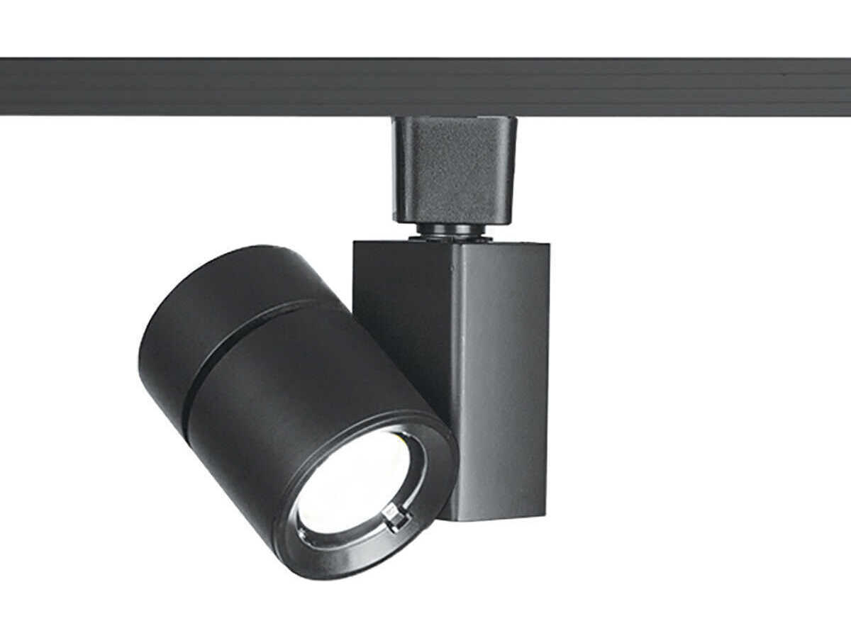 WAC Lighting Exterminator-II 1-Light Black Cylinder Track Head | 1023F ...