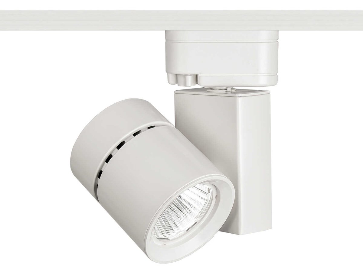 WAC Lighting Exterminator-II 1-Light White Cylinder Track Head | 1035N ...