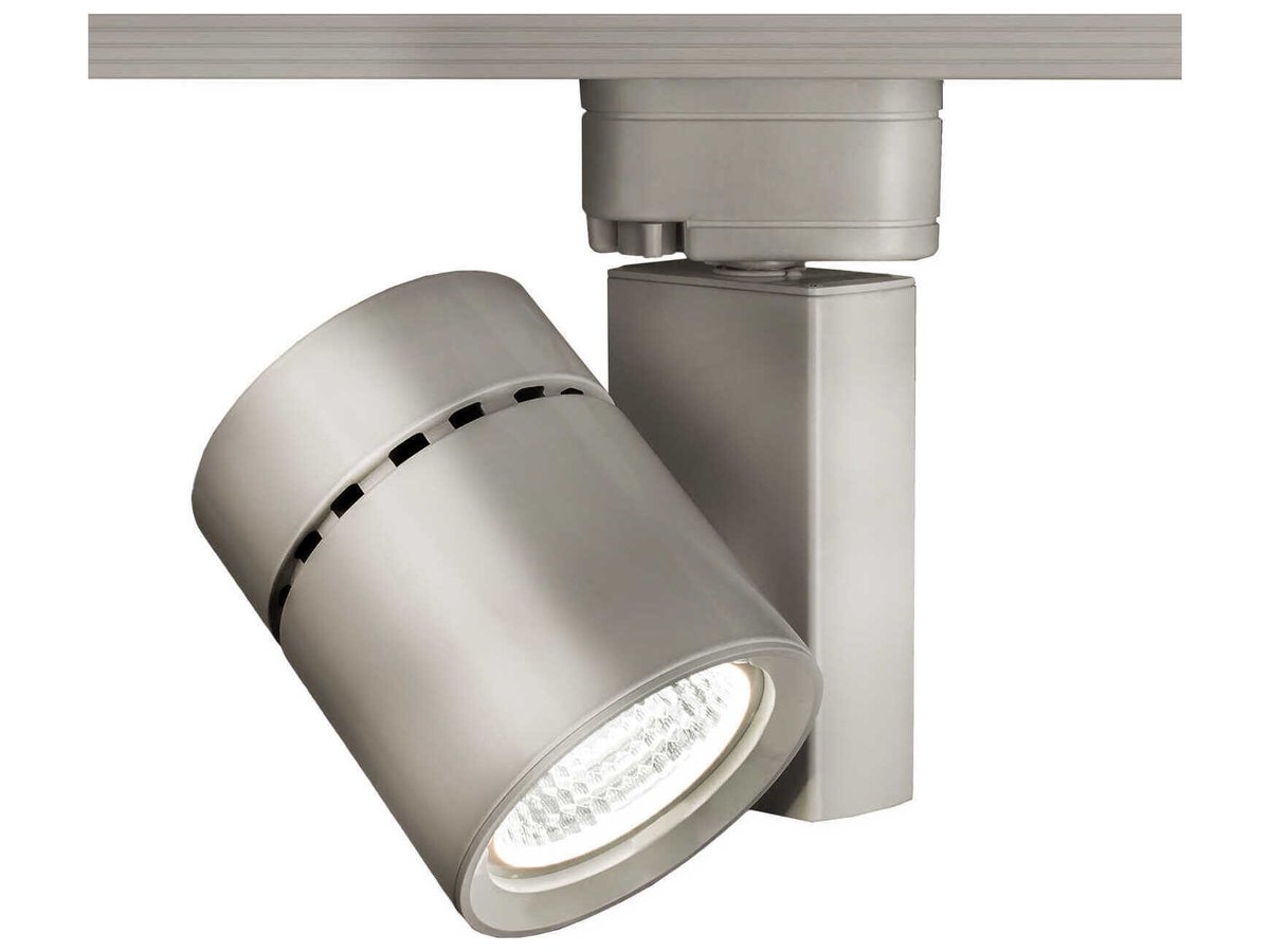 WAC Lighting Exterminator-II 1-Light Brushed Nickel Cylinder Track Head ...