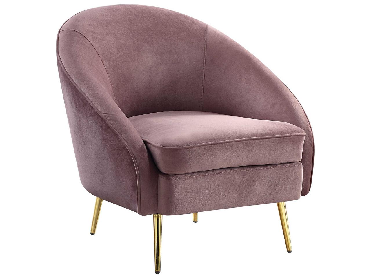 Acme Furniture Abey Pink Velvet Accent Chair | LV00206 | LuxeDecor