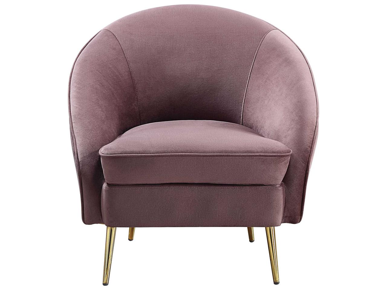 Acme Furniture Abey Pink Velvet Accent Chair | LV00206 | LuxeDecor