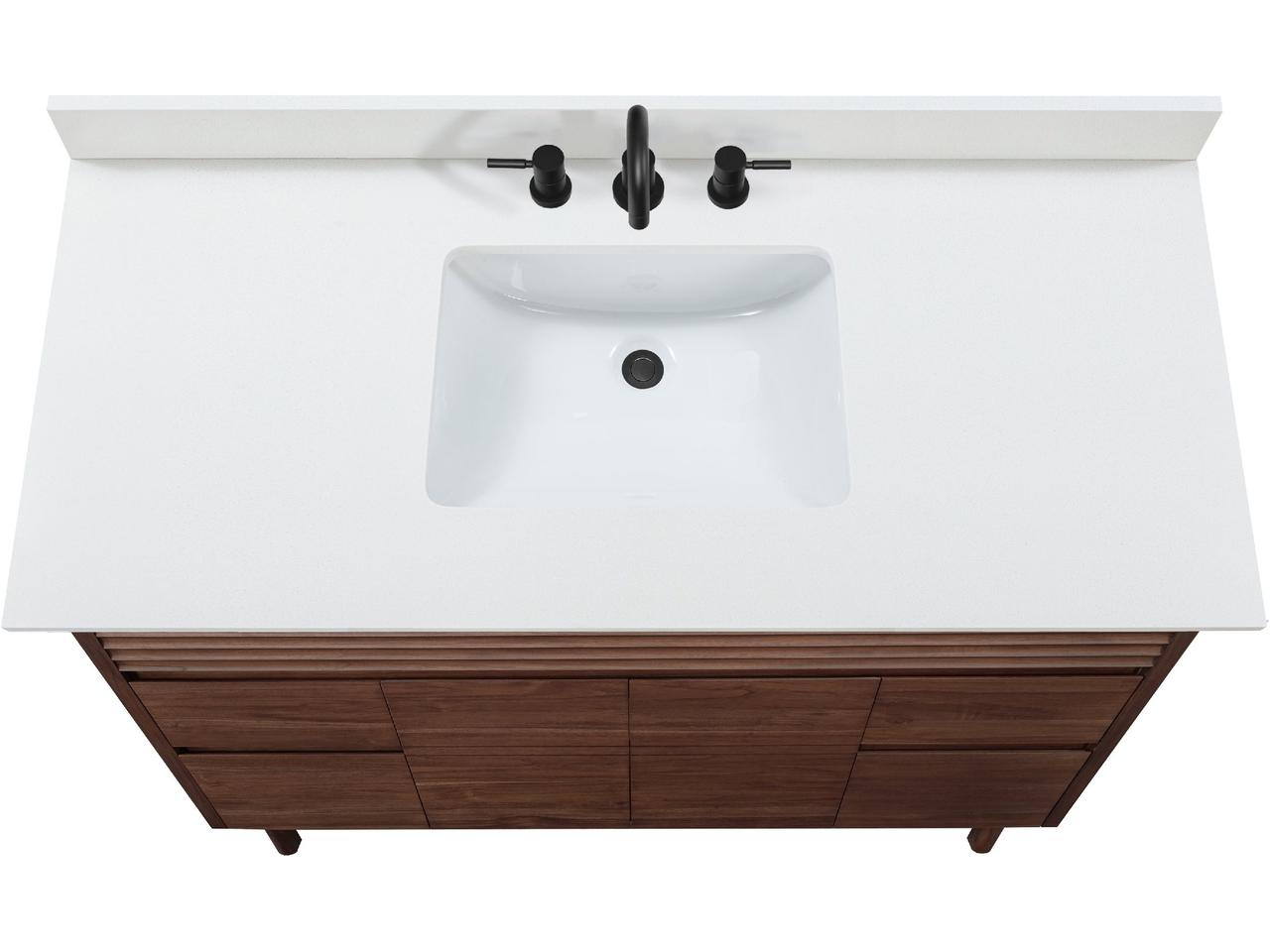 Avanity Carina 49 in. Single Sink Bathroom Vanity in Coffee Teak with ...