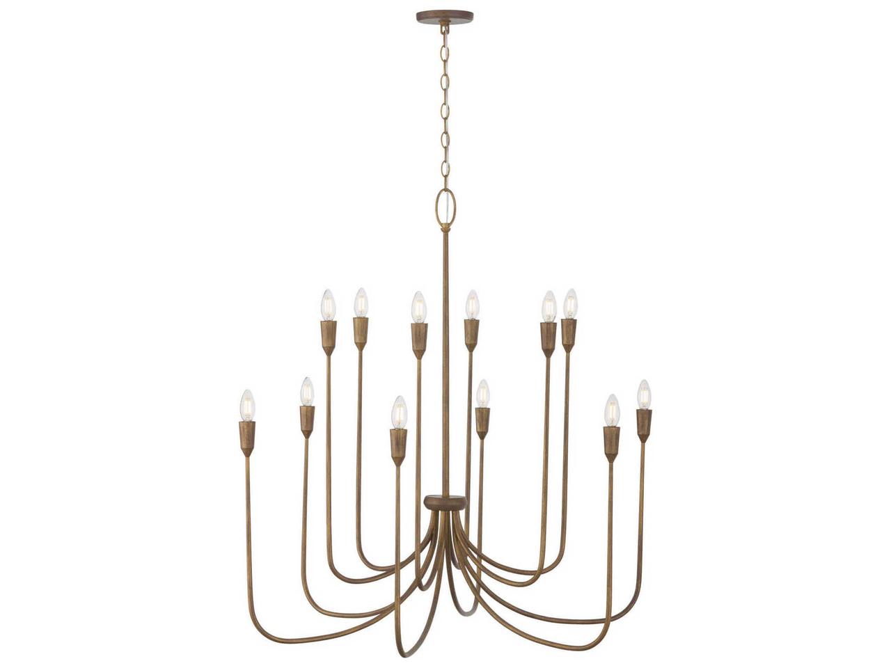 Capital Lighting Marley Grand 12-Light Chandelier — Mystic Bronze ...