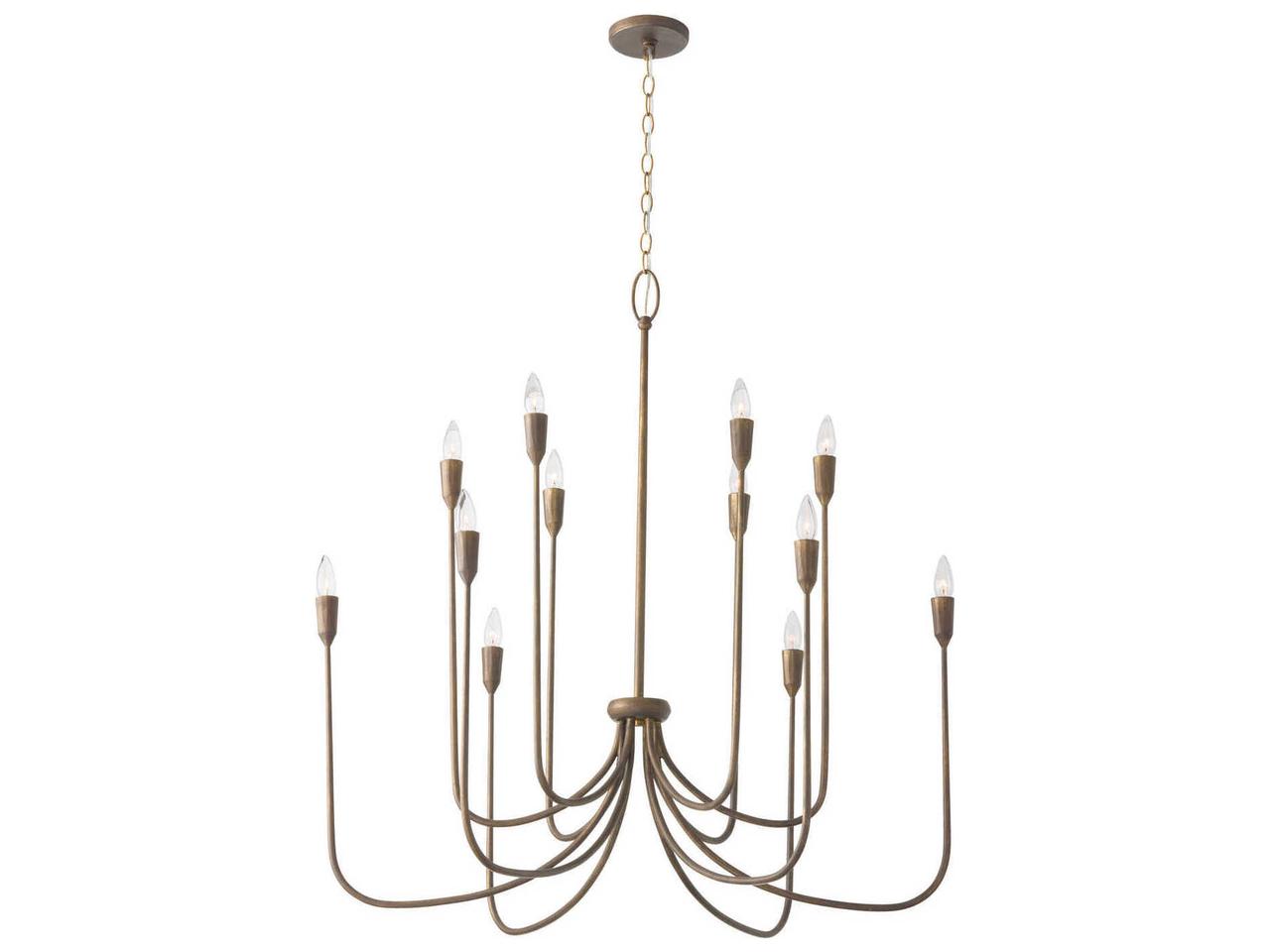 Capital Lighting Marley Grand 12-Light Chandelier — Mystic Bronze ...