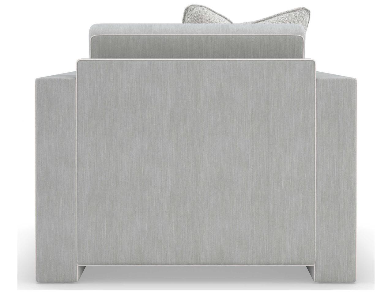 Caracole Welt Played Upholstered Accent Chair — Smoky Taupe Performance ...