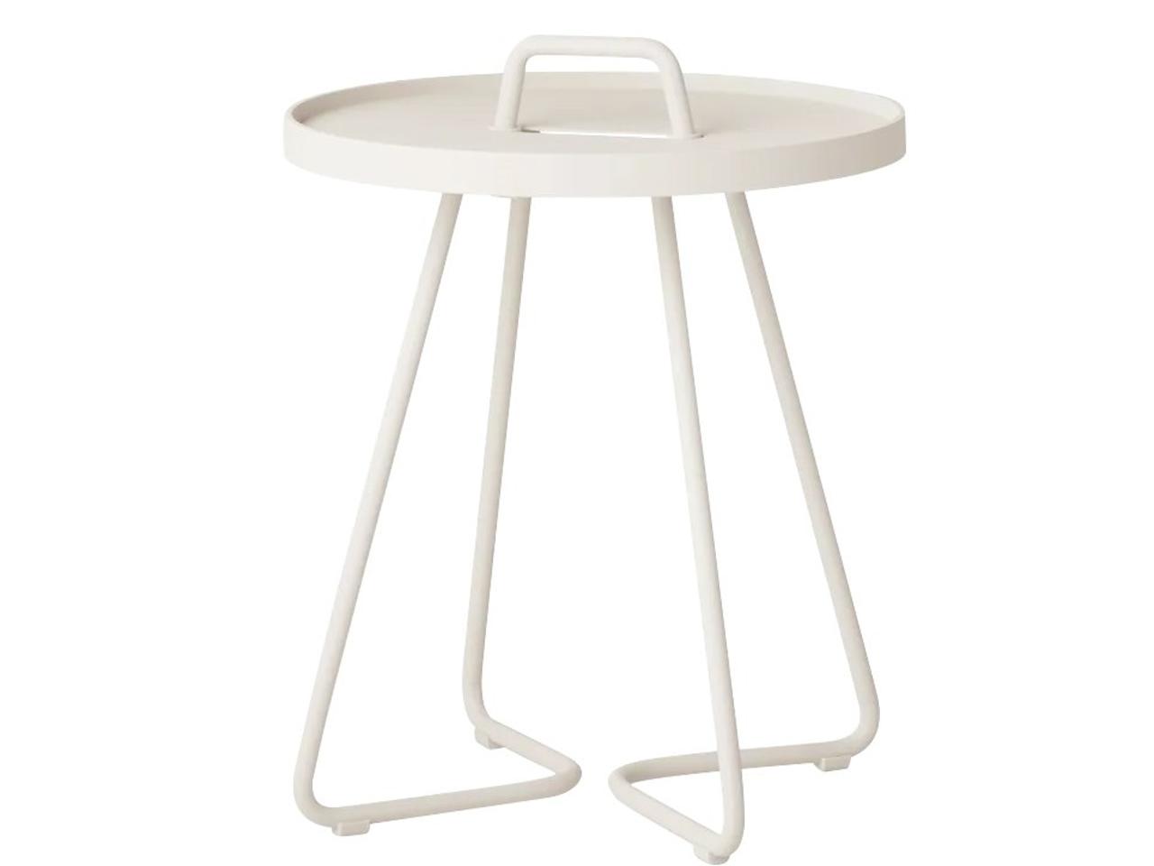 Cane Line Outdoor On-The-Move Sand Aluminium Side Table Mini | 5062ASA ...