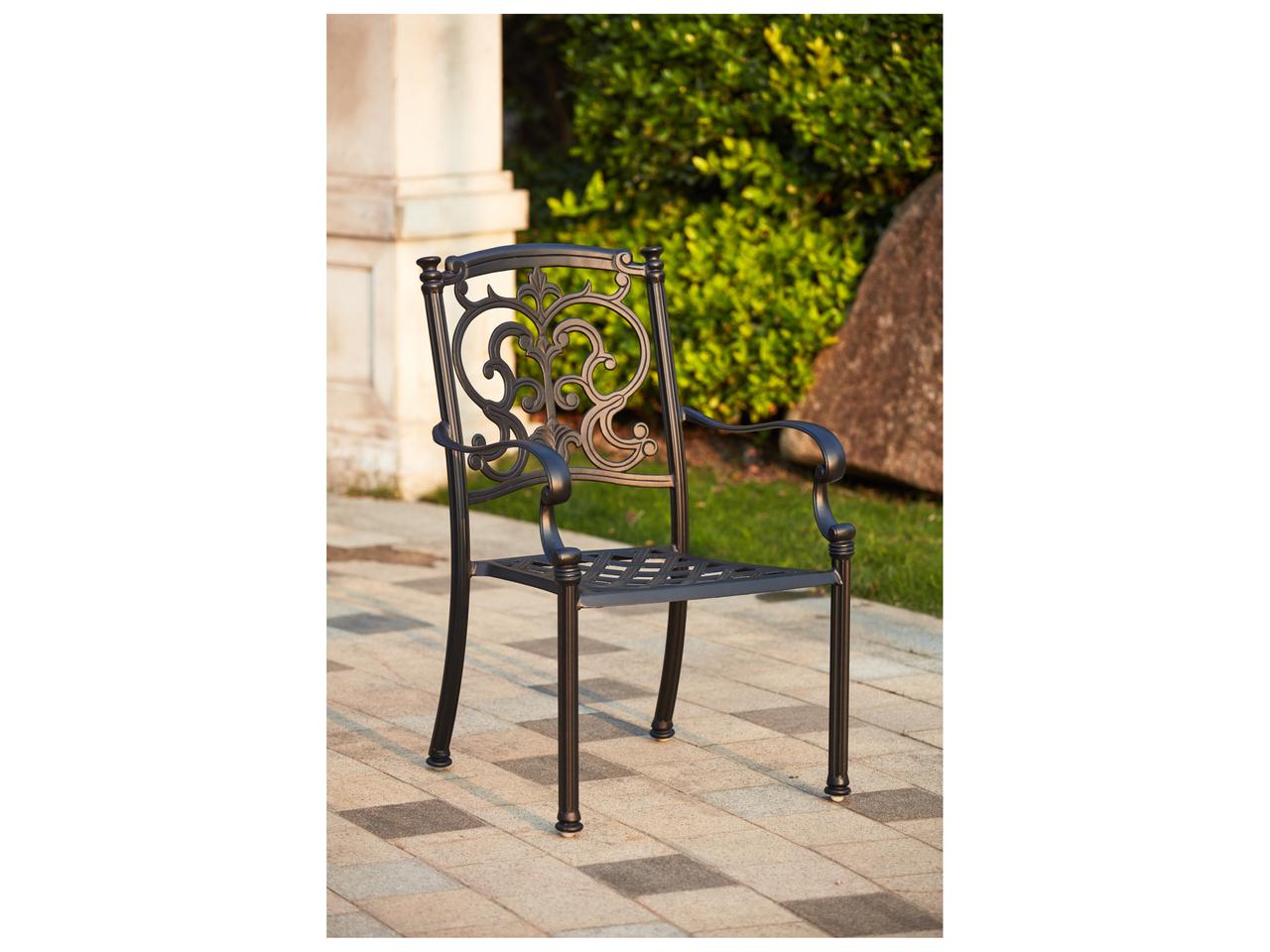 Darlee Santa Barbara Cast Aluminum 7-Piece 72 x 42 Inch Rectangular ...