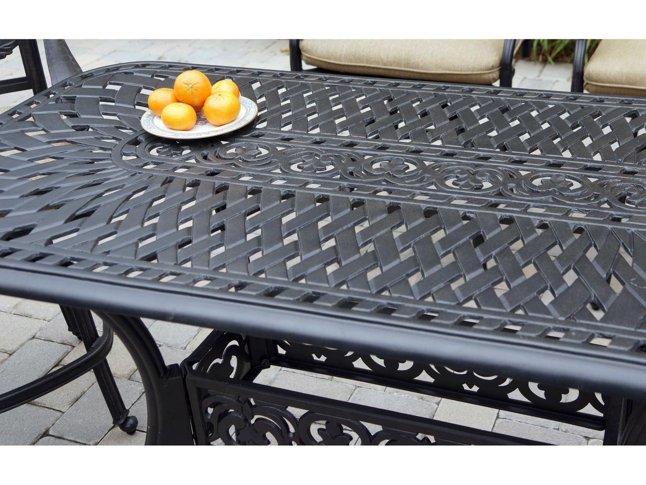 Darlee Santa Barbara Cast Aluminum 5 Piece Counter Set in Antique ...