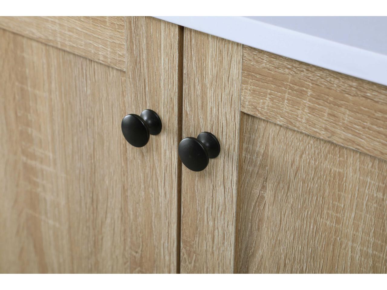 Elegant Lighting Soma 60-Inch Double Bathroom Vanity — Mango Wood ...
