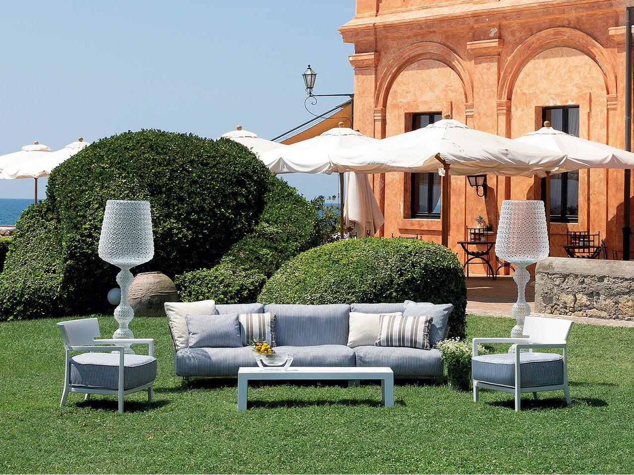 Kartell Outdoor Pop Recycled Plastic Cushion Lounge Set | POPLNGSET2 ...