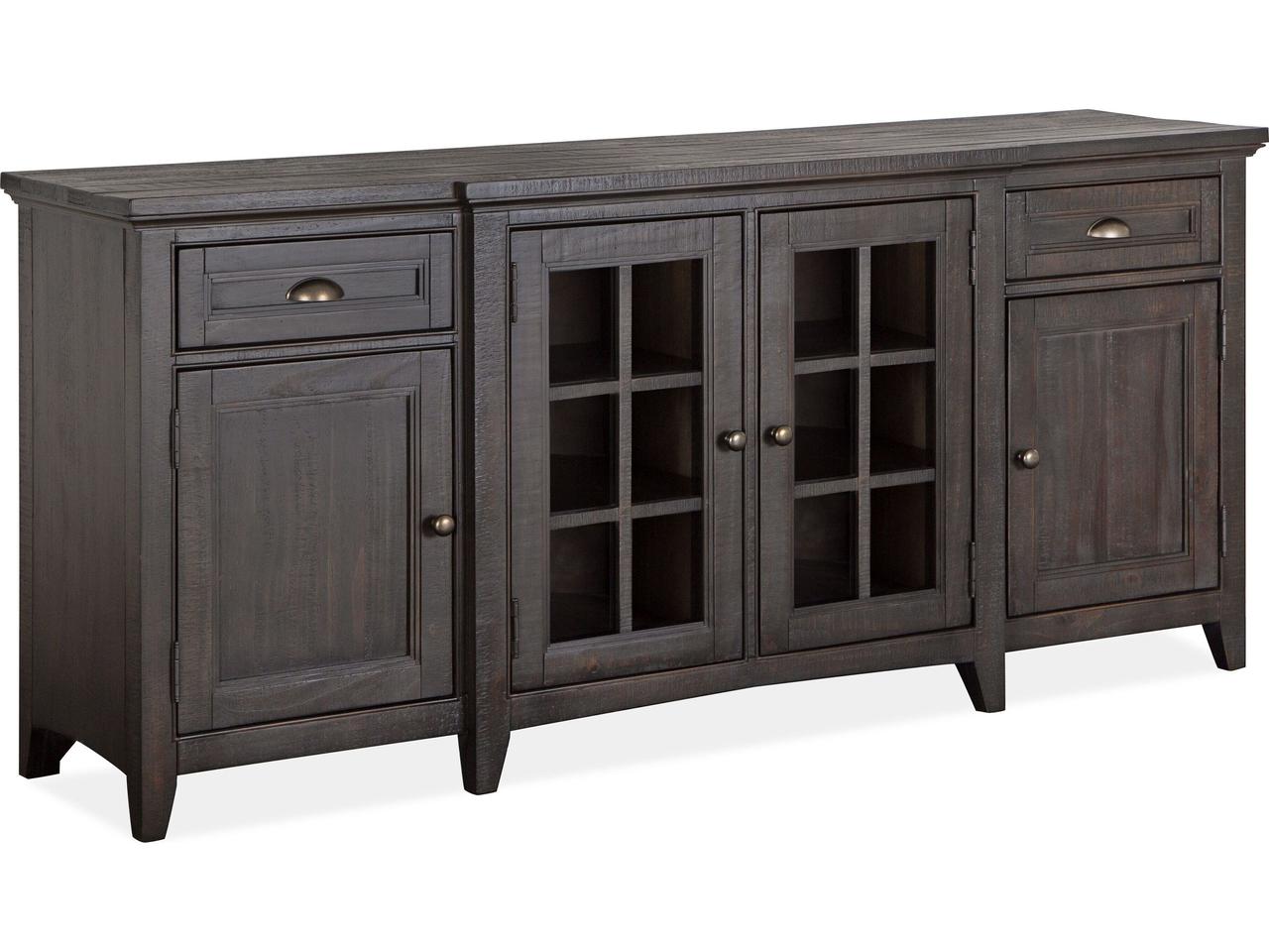 Pulaski Westley Falls 70 Pine Wood Graphite Media Console | E4399-05 ...