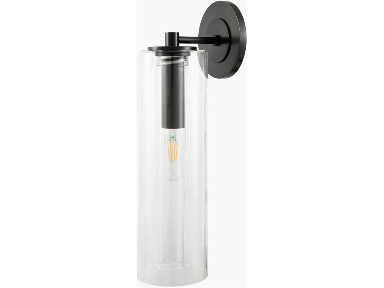 Surya Hashira 1-Light Black Wall Sconce | HSH-003 | LuxeDecor