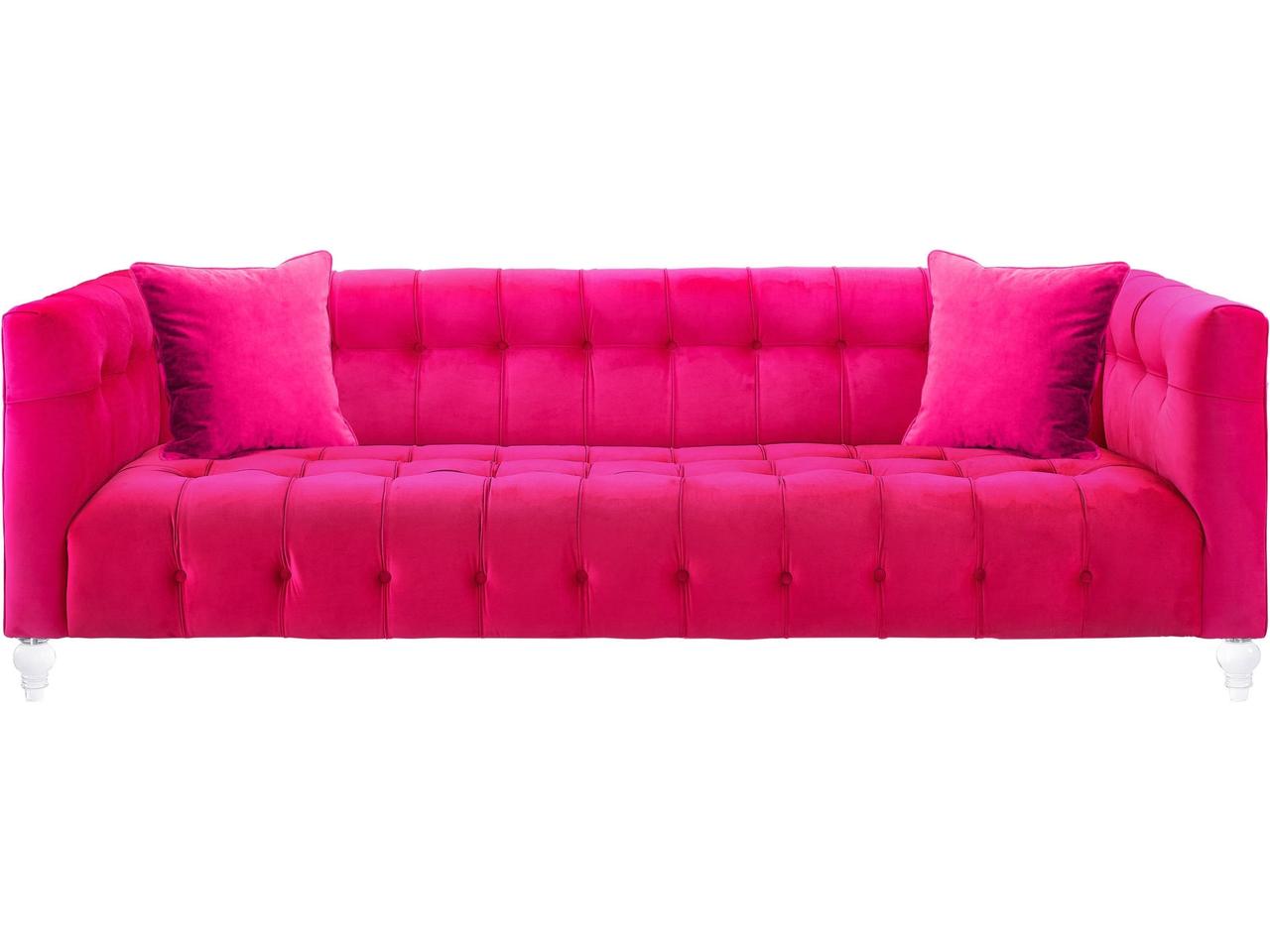 TOV Bea 90.6 Performance Velvet Tufted Sofa | TOV-S110 | LuxeDecor