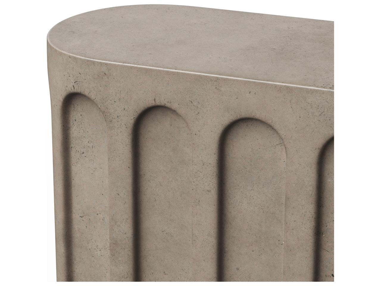 Urbia Mixx Atlas 55-Inch Fiber-Reinforced Concrete Bench in Dark Grey ...