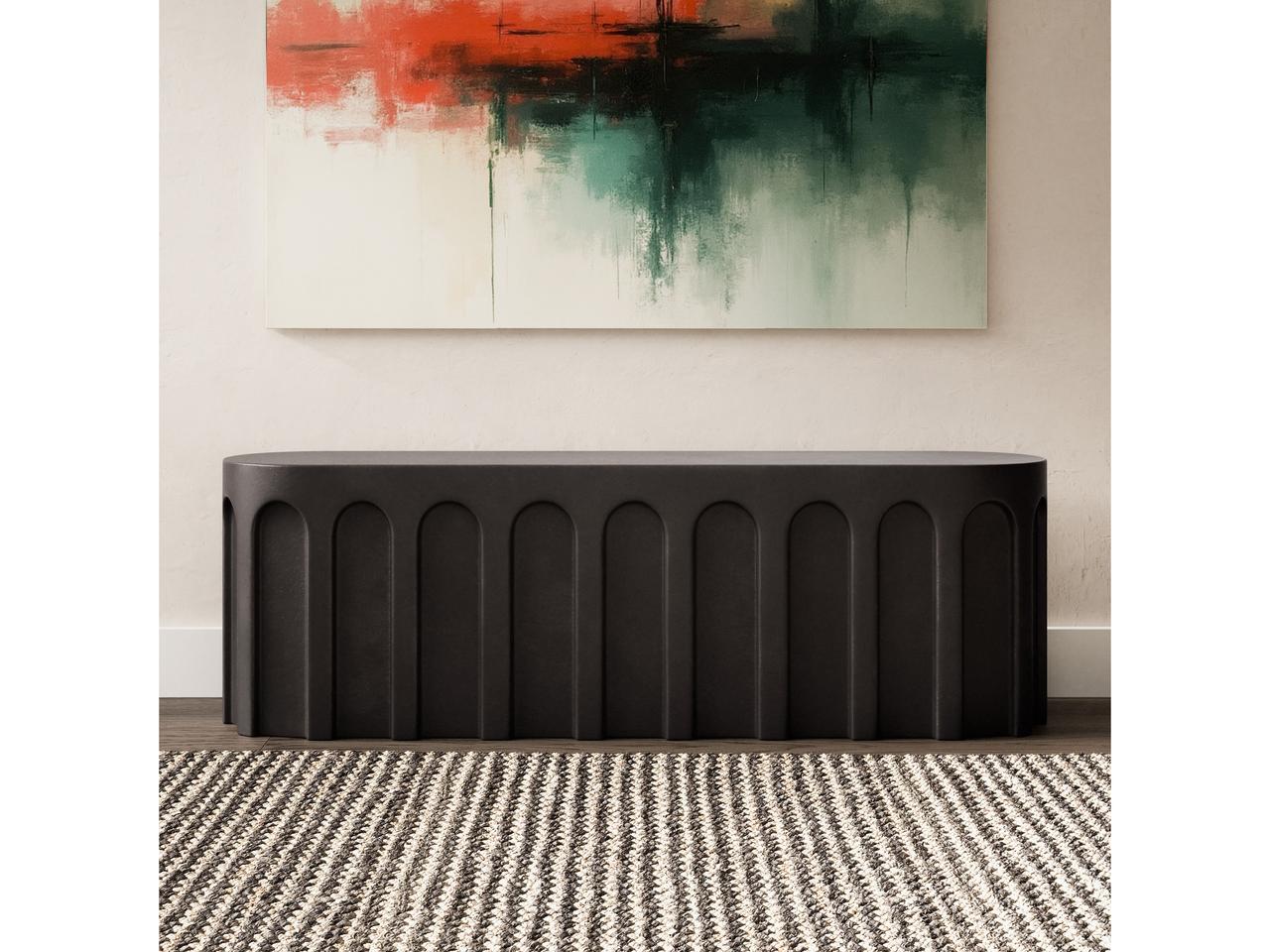 Urbia Outdoor Mixx Atlas Lava Fiber-Reinforced Concrete Bench | PatioLiving