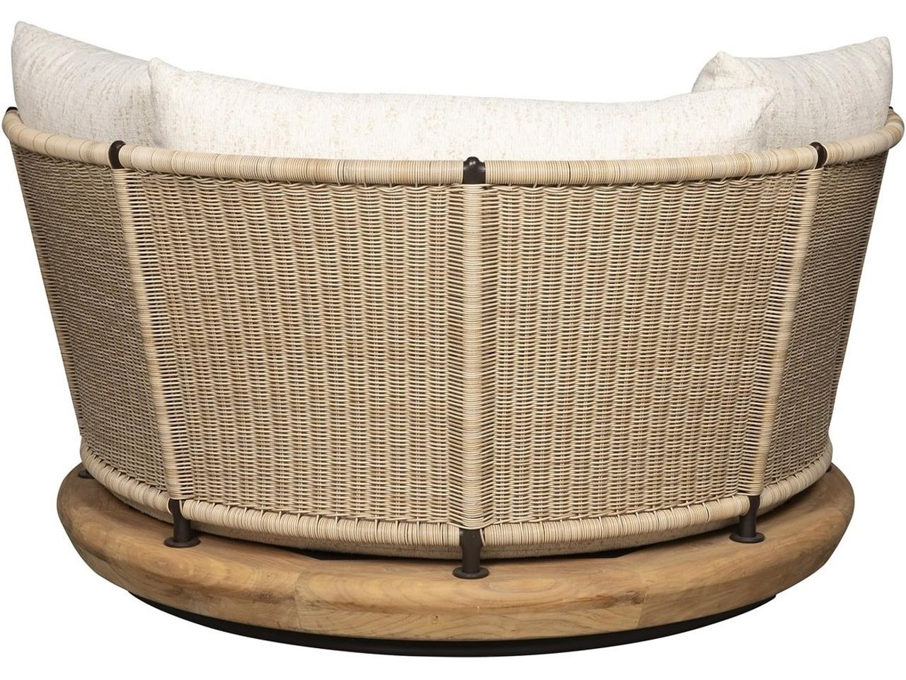 Vanguard Furniture Cirrus Wicker Outdoor Swivel Chaise | PatioLiving