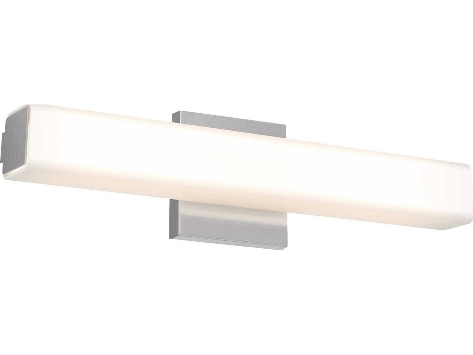 DALS Lighting Noble 1-Light Satin Nickel Vanity Light | LEDVAN001-CC ...