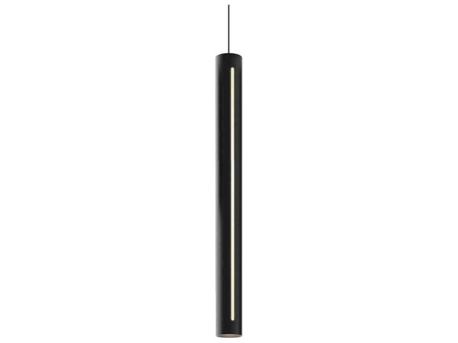 DALS Lighting PDLED 1-Light Black Cylinder Mini Pendant | PDLED120-24 ...