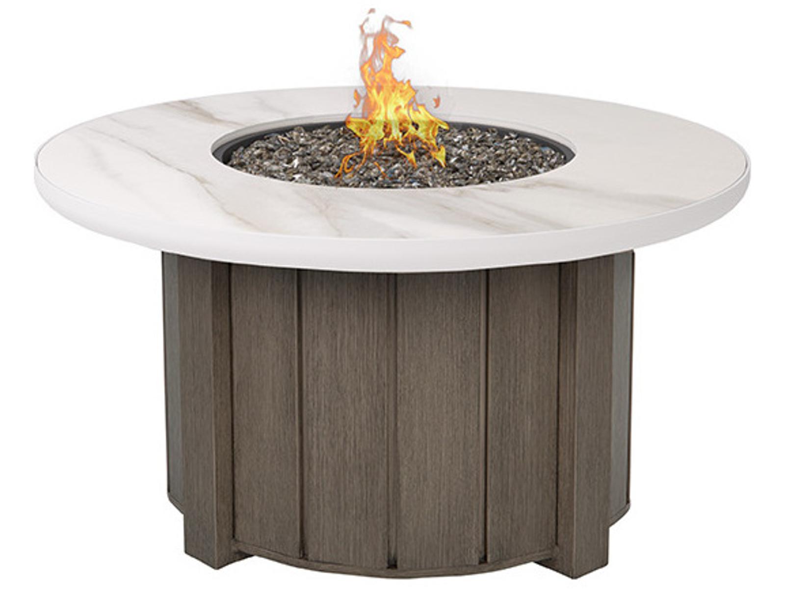 Ebel Aspen Sintered Stone Round Fire Pit Top | PatioLiving