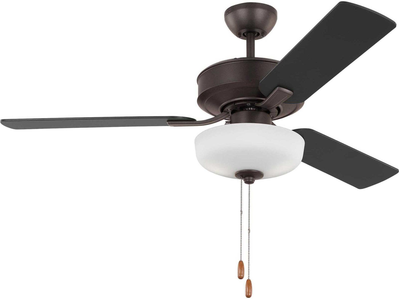 Generation Lighting Linden 48-Inch 3-Blade Indoor Ceiling Fan — Bronze ...