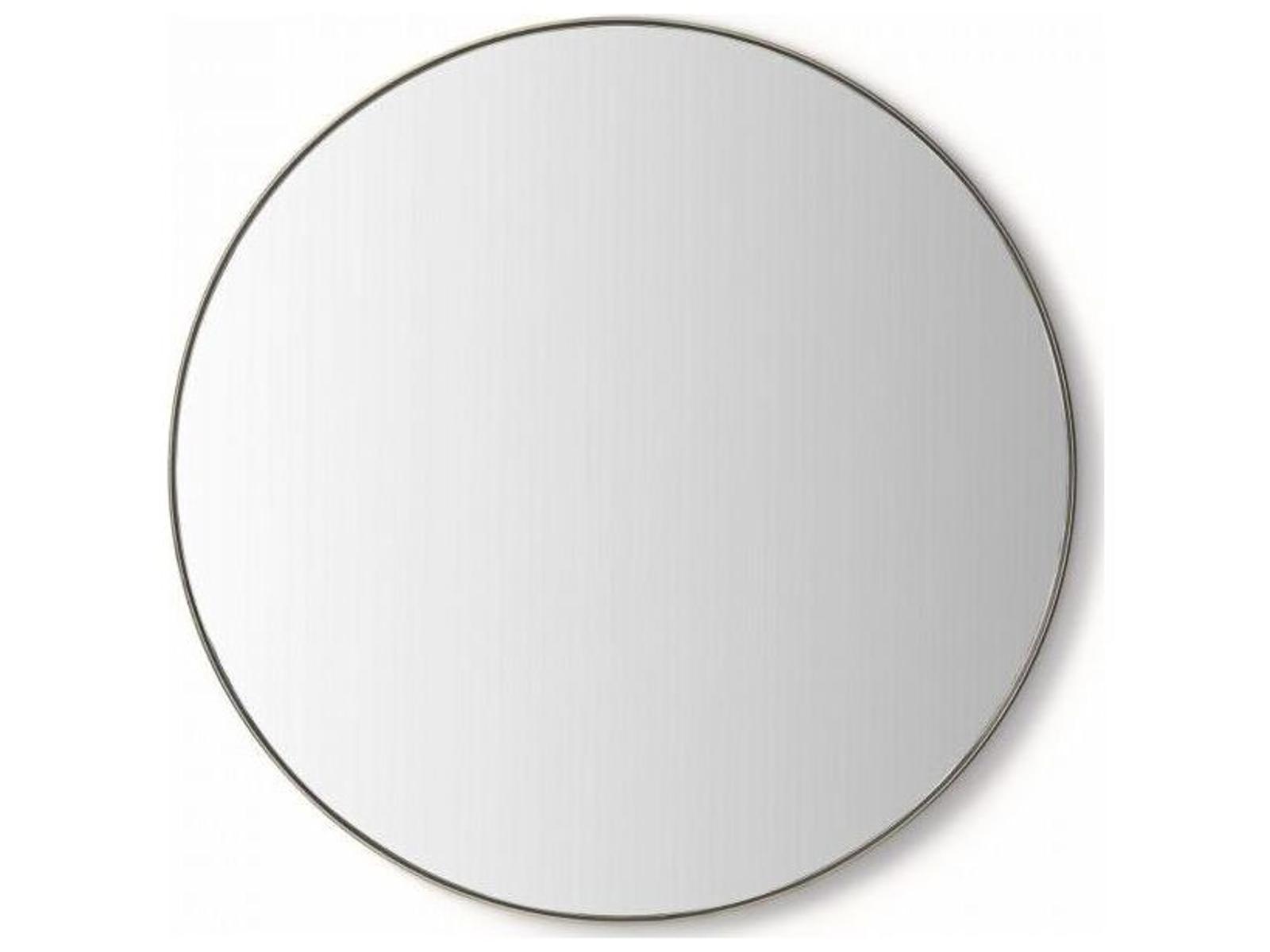 Interlude Home Aalina Round Wall Mirror — Antique Bronze Finish | LuxeDecor