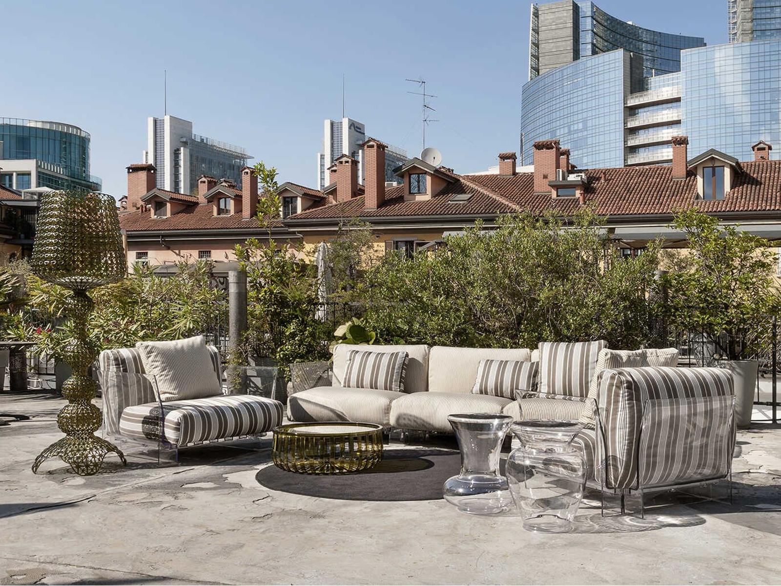 Kartell Outdoor Pop Recycled Plastic Cushion Lounge Set | POPLNGSET3 ...