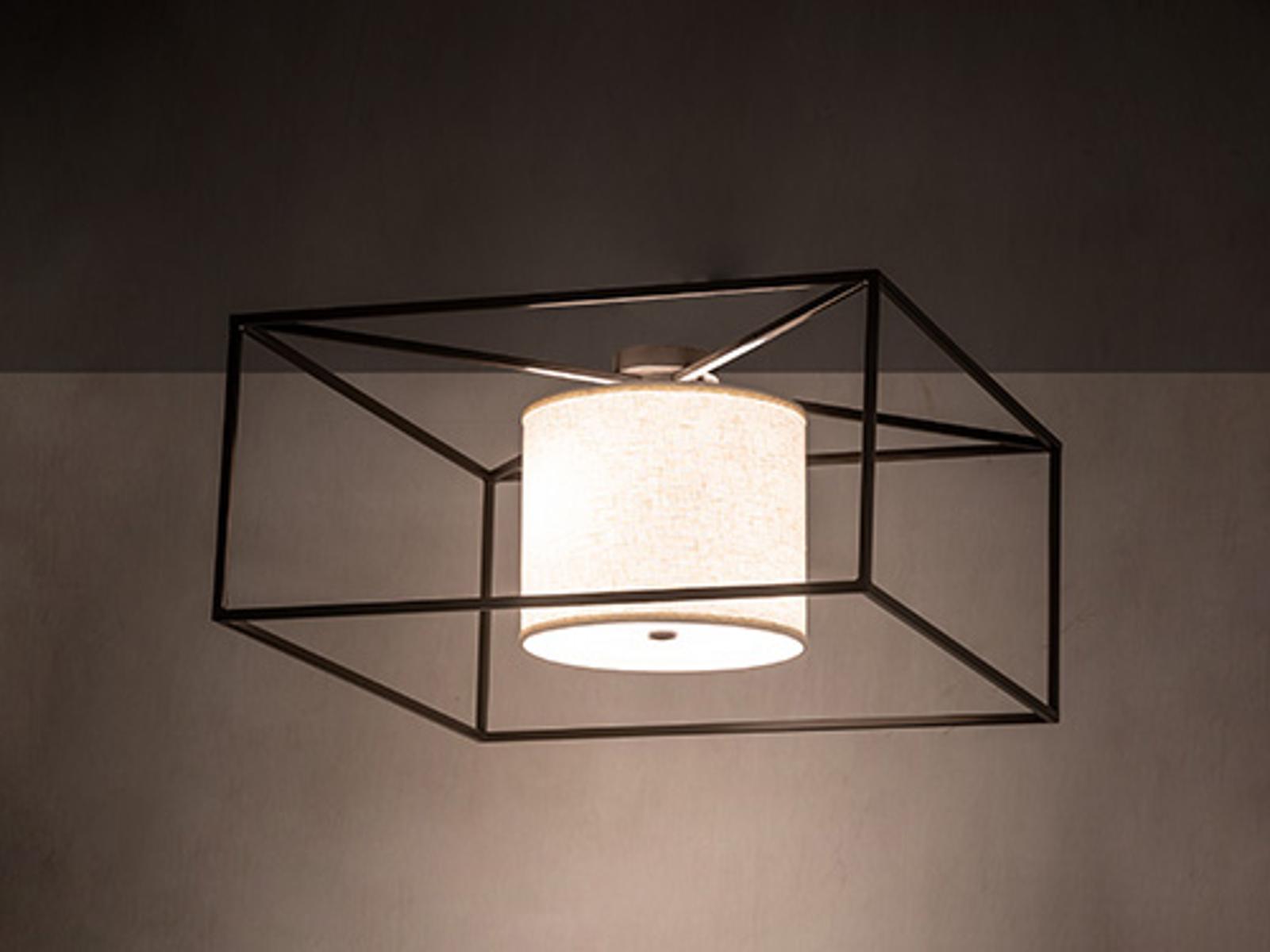 Meyda Kitzi 2-Light Timeless Bronze Drum Flush Mount with Off-White ...