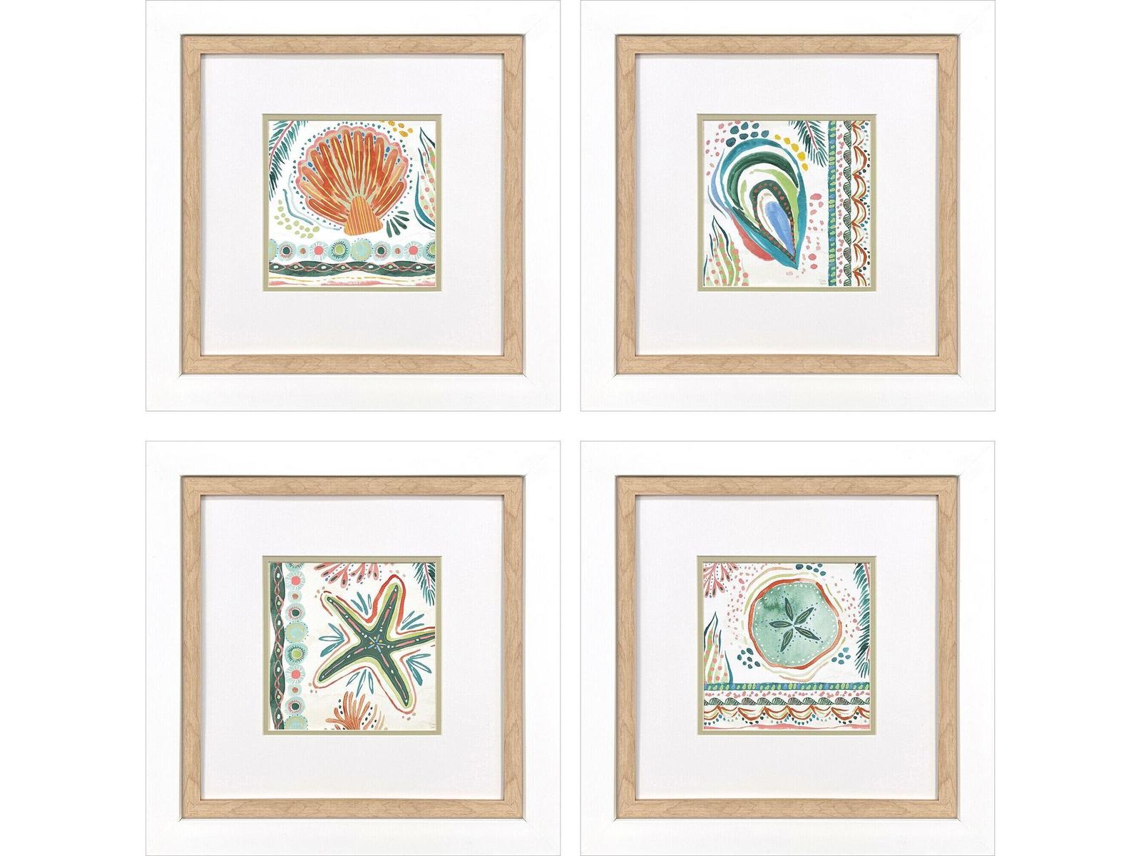 Paragon Coastline Framed Art - Set of 4 | 47462 | PatioLiving
