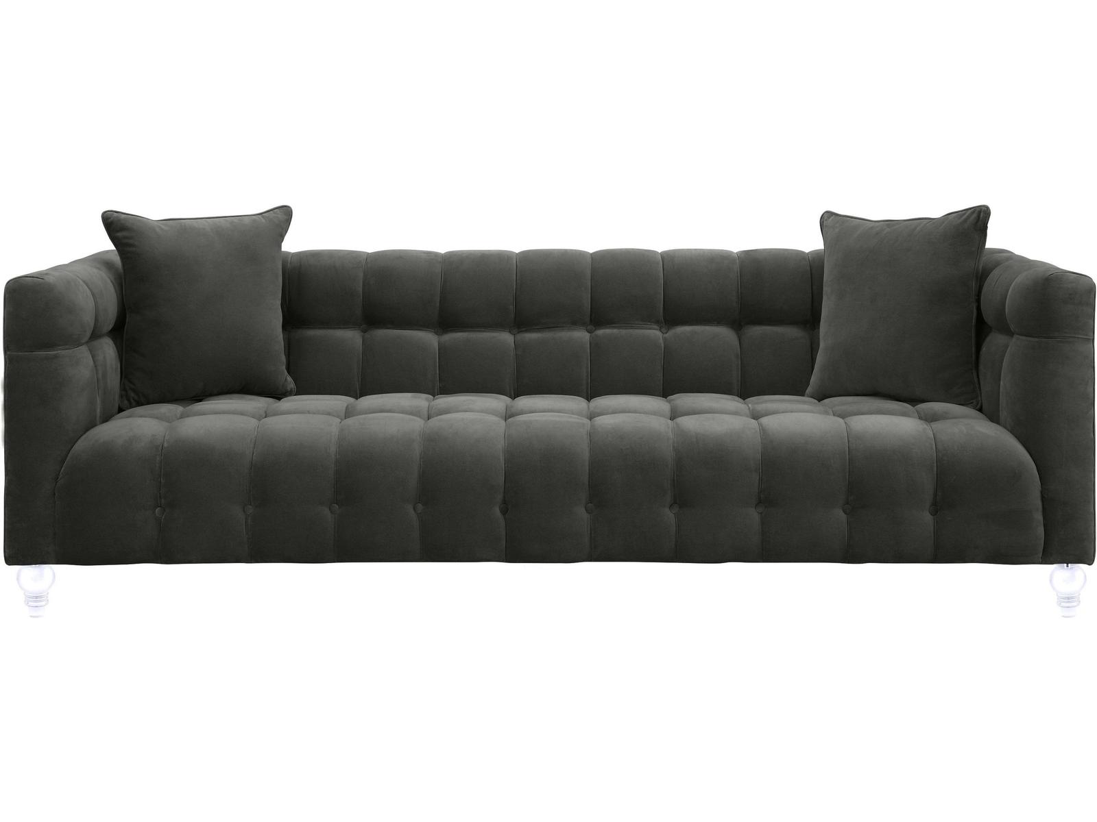 TOV Bea 90.6 Performance Velvet Tufted Sofa | TOV-S100 | LuxeDecor