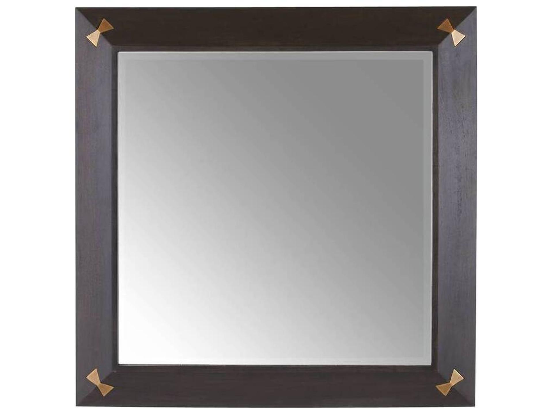 Arteriors Calpini Square Wall Mirror — Sable Mango Wood and Antique ...