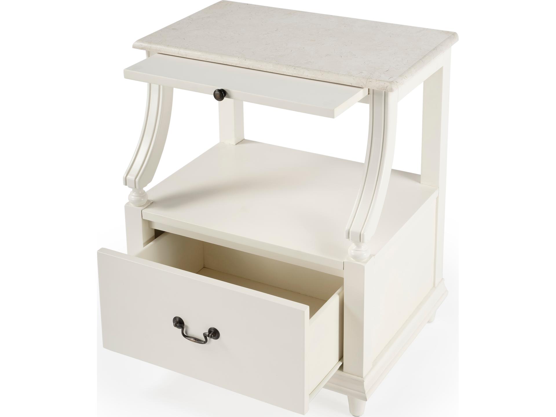 Butler Mabel 1-Drawer Mahogany Wood Nightstand | 5519288 | PatioLiving