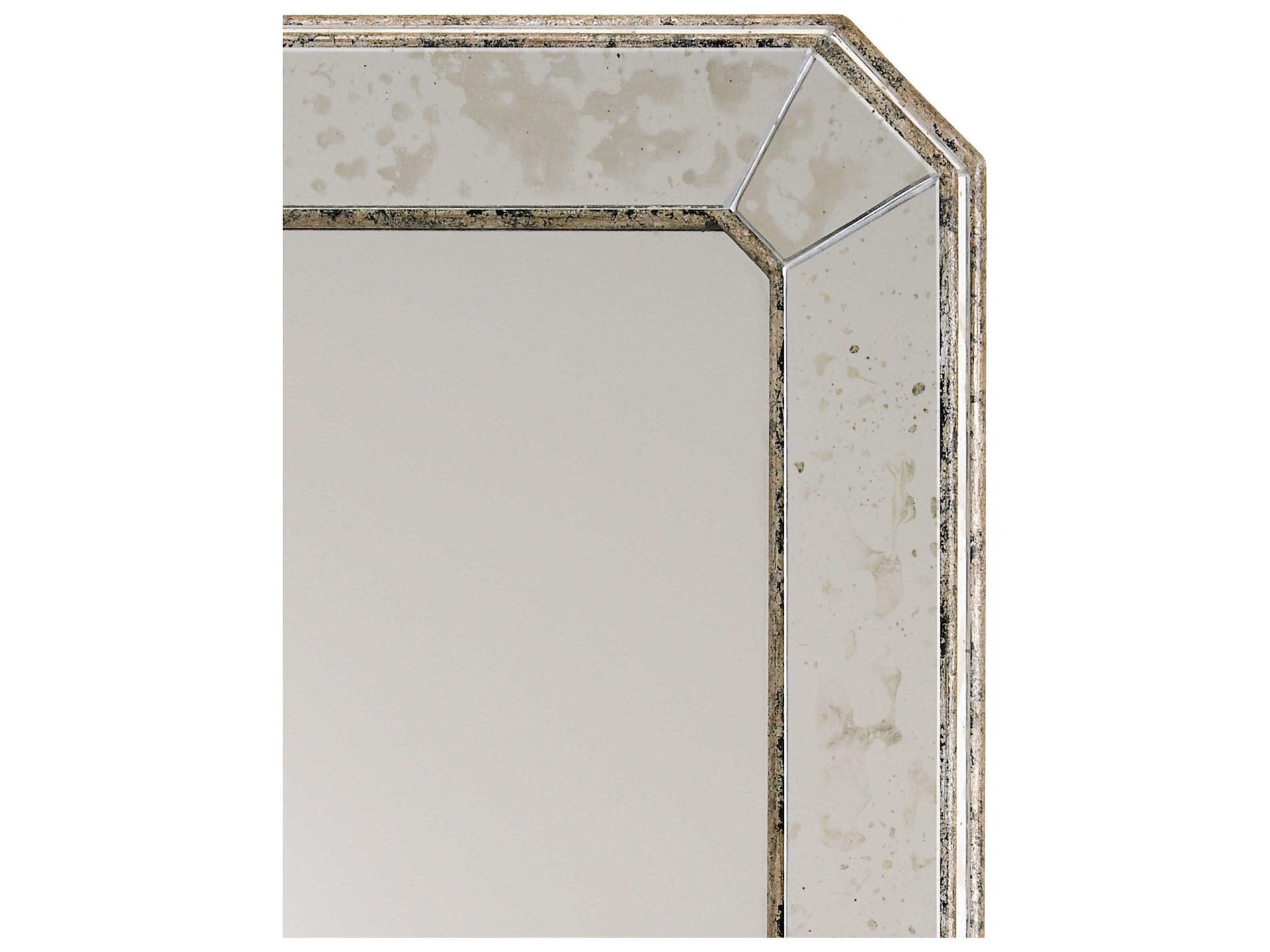 Currey and Company Antiqued Rectangular Wall Mirror — Mottled Glass ...