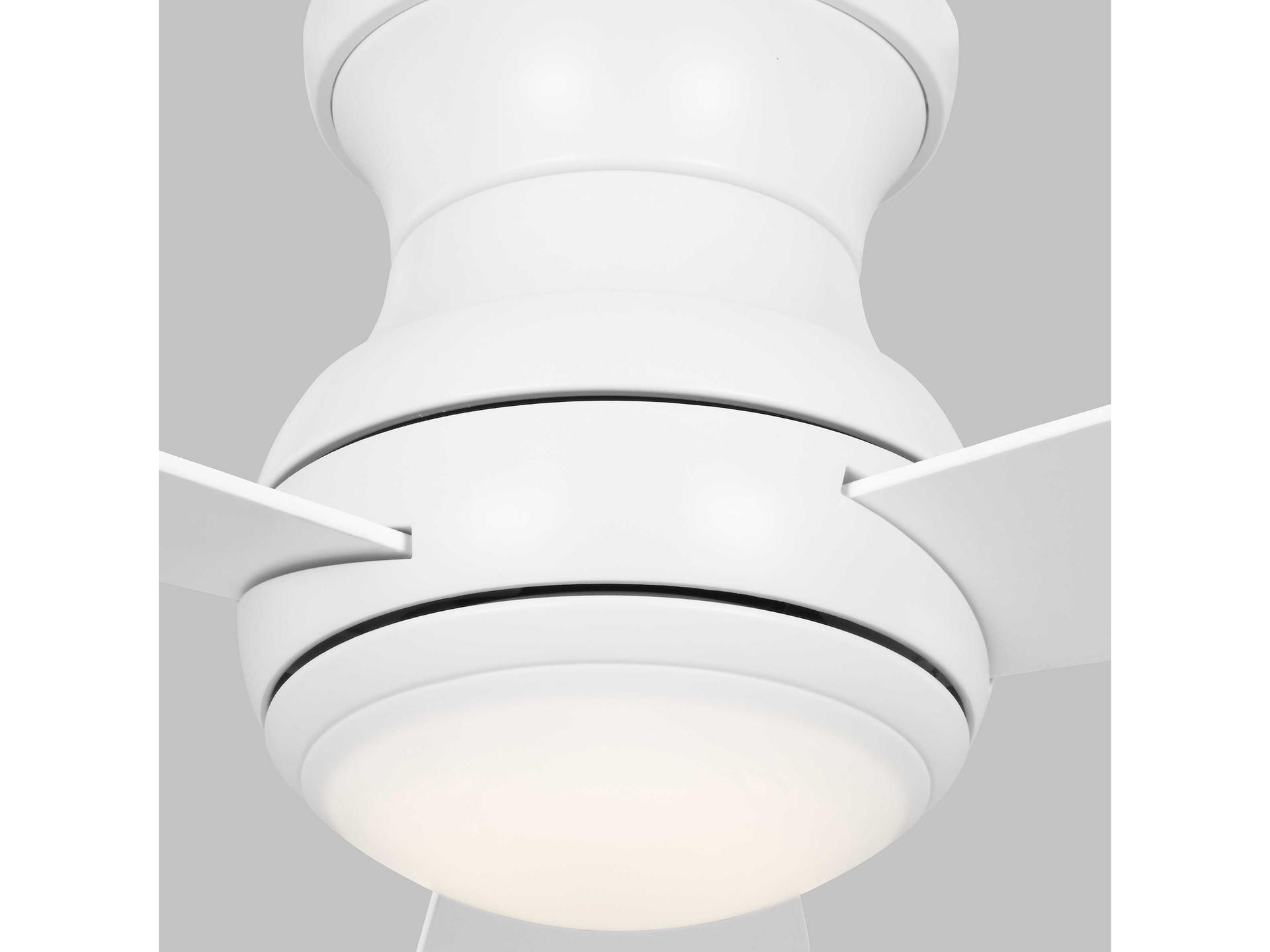Generation Lighting Orbis 52-Inch 3-Blade Hugger LED Ceiling Fan — Damp ...