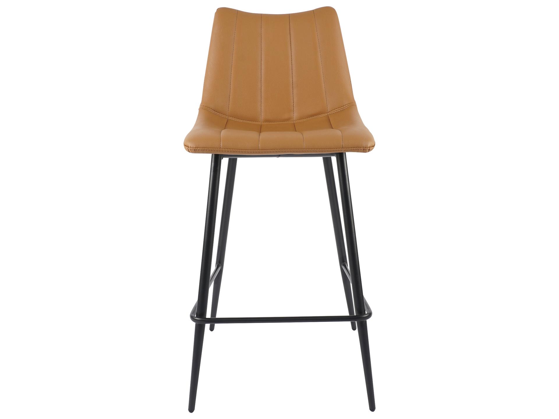 Moe's Home Alibi Vegan Leather Tan Counter Stool Set of Two — Modern ...