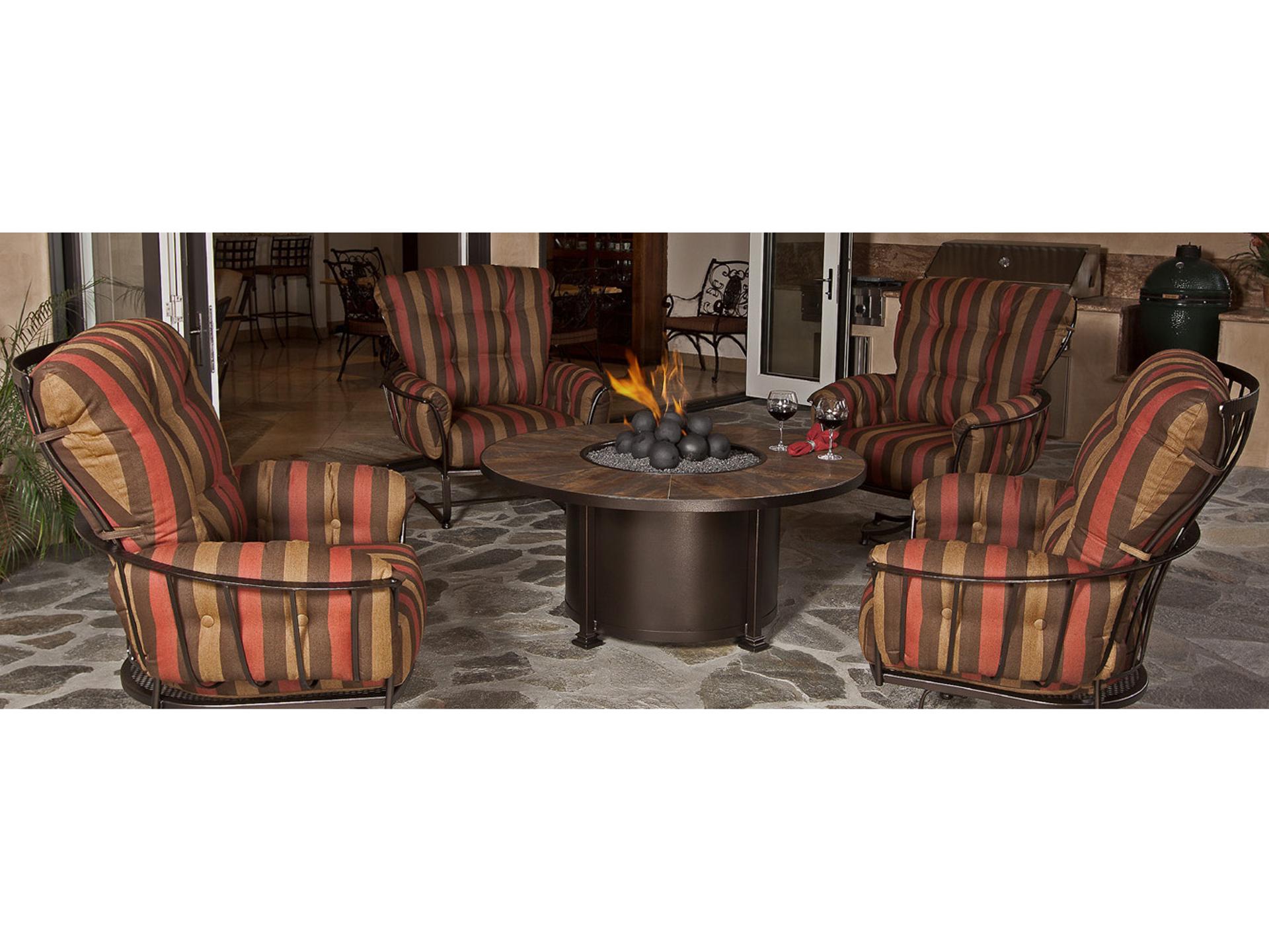 OW Lee Monterra Wrought Iron Patio Lounge Set | MONTERRA-05 | PatioLiving
