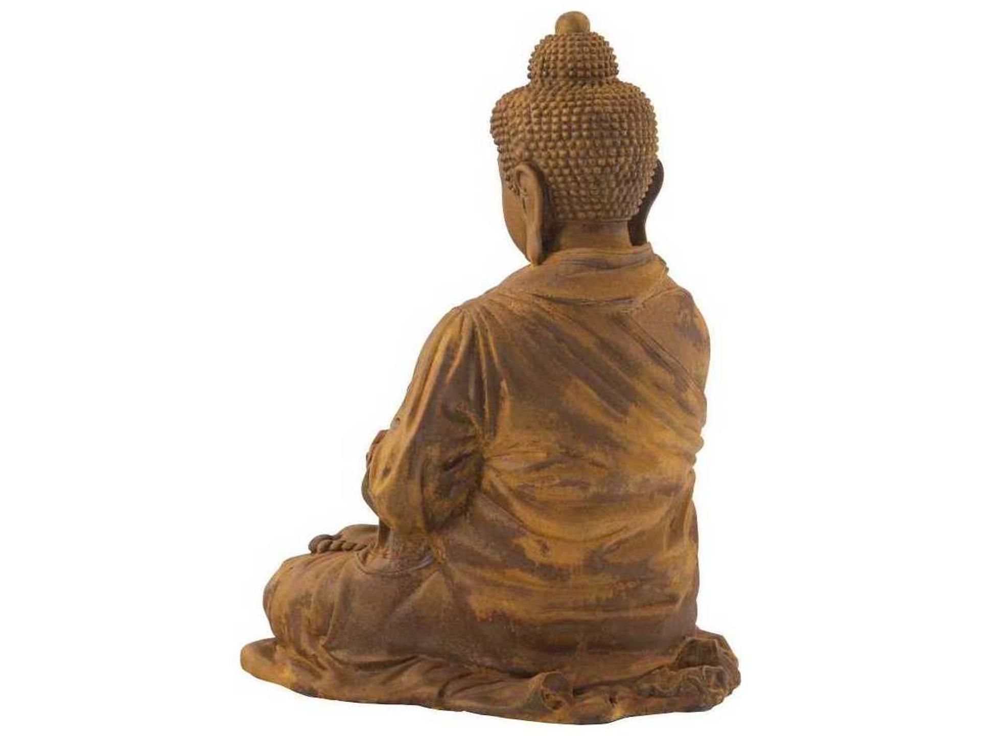 Phillips Collection Enchanting Buddha Rust Sculpture — Composite Modern ...