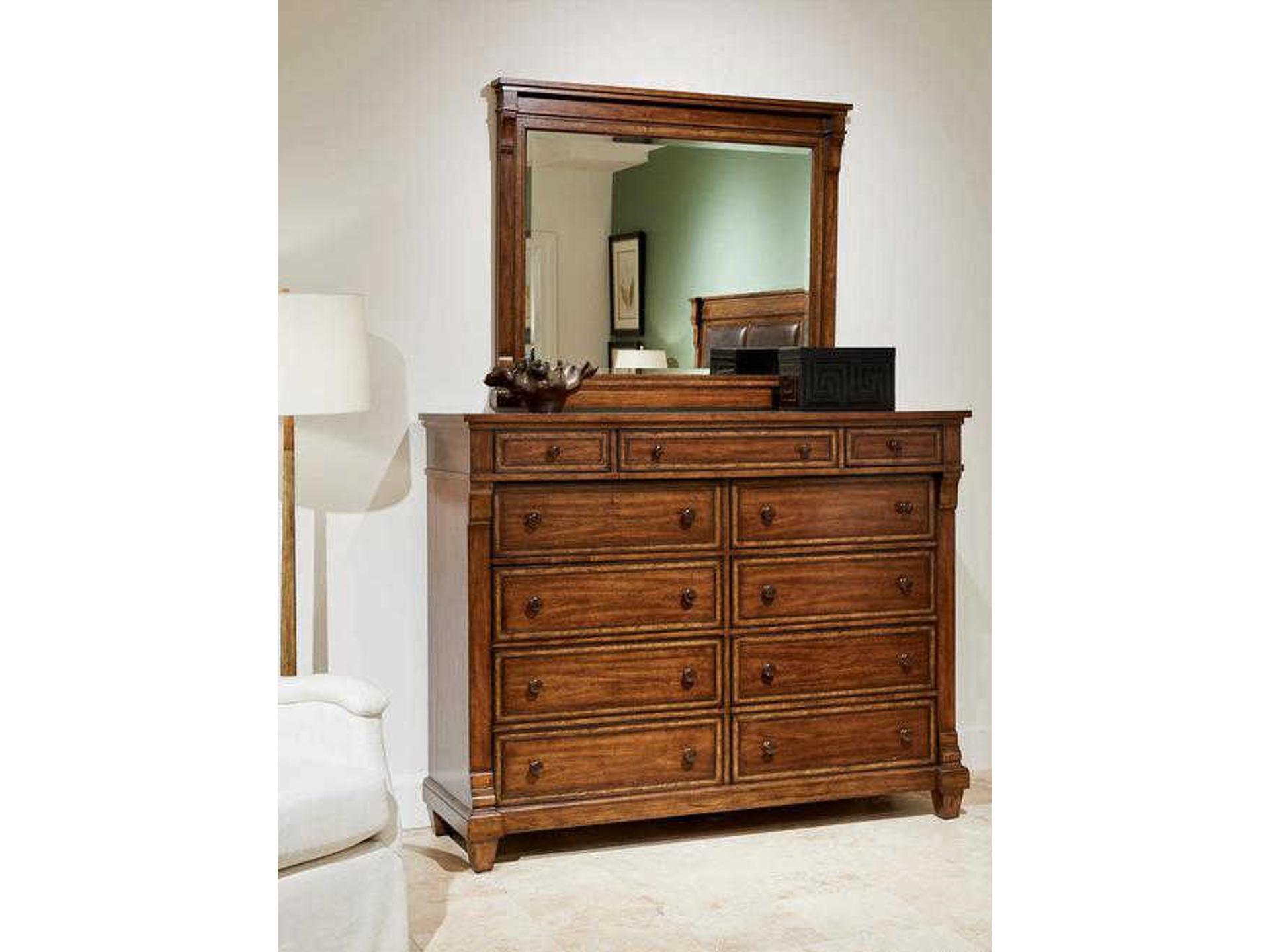 Stanley Furniture Old Town 11-Drawer Double Dresser — Barrister Finish ...