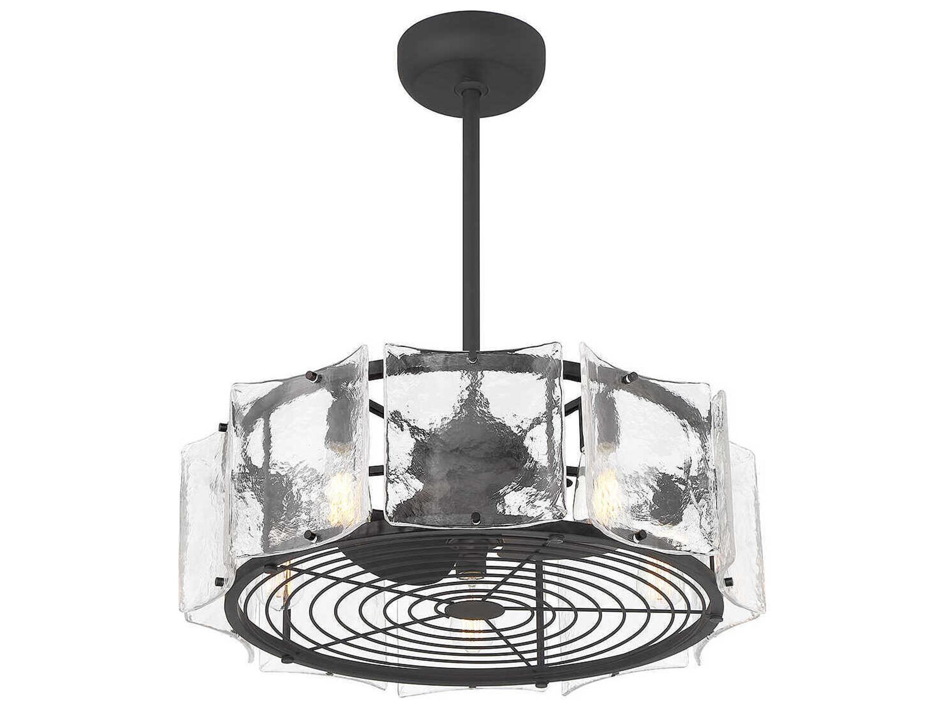 Savoy House Genry 14-Inch 3-Blade LED Fandelier — Matte Black with ...