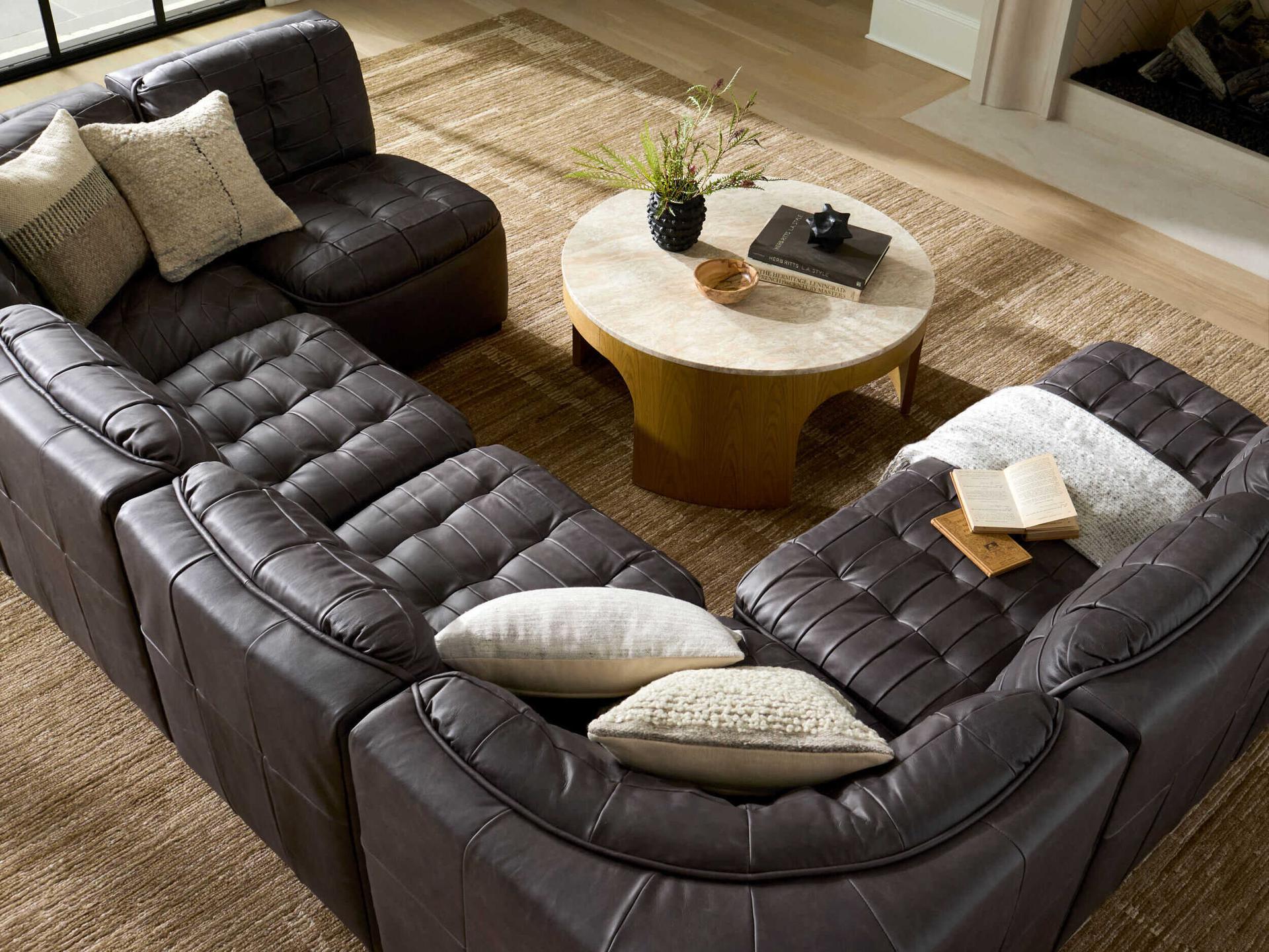 Surya Oryan Sofa Set | ORYANLIVSET3 | LuxeDecor
